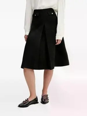 Hugo Tweed A-line Midi Skirt