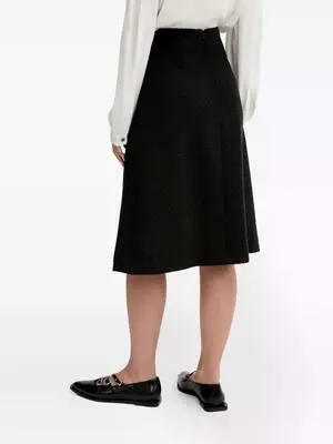Hugo Tweed A-line Midi Skirt