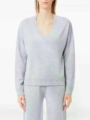 Liu Jo V-neck Ribbed Hem Sweater