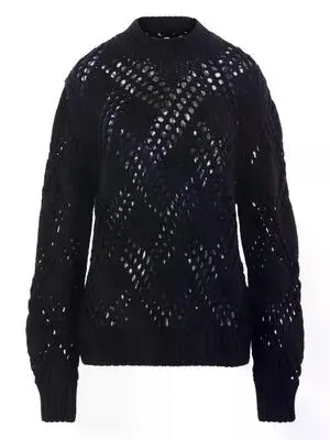 JIL SANDER Geometric-pattern Knit Sweater