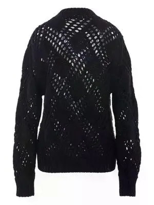 JIL SANDER Geometric-pattern Knit Sweater