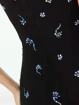 Jenny Packham Embellished Cap-sleeve Midi Dress