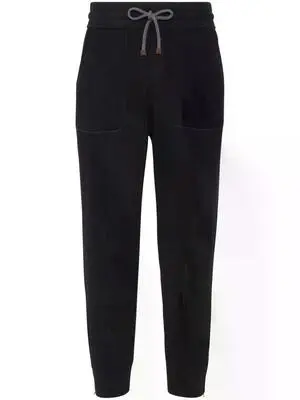Brunello Cucinelli Knitted Track Pants - Black