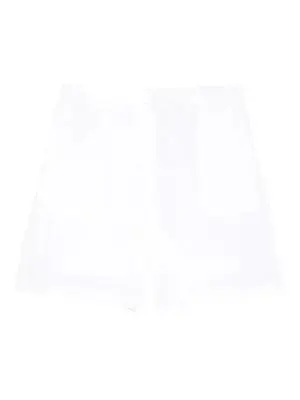 Marc O'polo Flat-front Linen Shorts - White