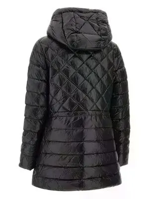 Mackage Diamond-quilted Hooded Coat - Black