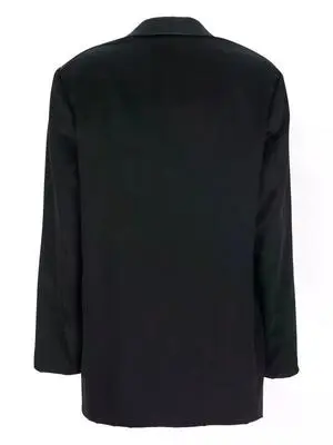 Alberta Ferretti Satin-lapel Double-breasted Jacket