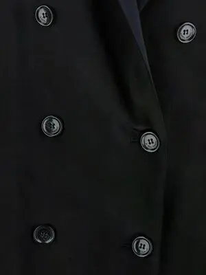 Alberta Ferretti Satin-lapel Double-breasted Jacket