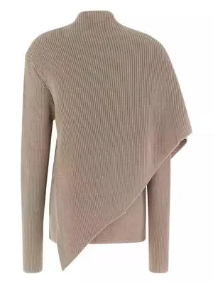 ENTIRE STUDIOS Wrap Turtleneck Sweater - Neutrals