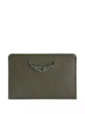 Zadig&Voltaire Leather Wing Cardholder - Green