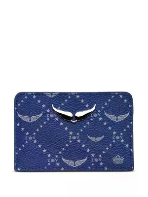 Zadig&Voltaire Monogram-print Cardholder - Blue
