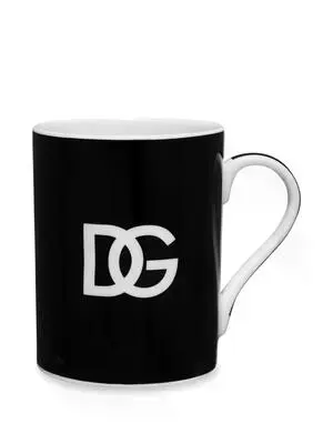 Dolce & Gabbana Dg Print Porcelain Mug - Black