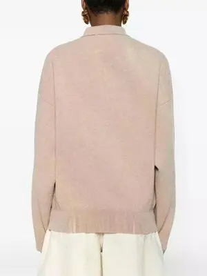 Jacquemus Button Polo-neck Sweater - Neutrals