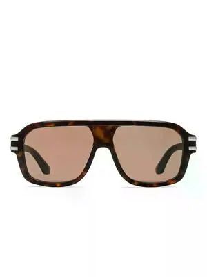 Dolce & Gabbana Tortoiseshell Pilot Sunglasses - Brown