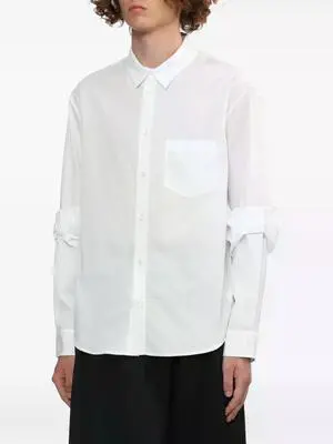 Simone Rocha Gathered-cuff Cotton Shirt