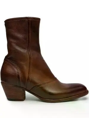PAUL SILENCE 55mm Leather Zip-fastening Boots