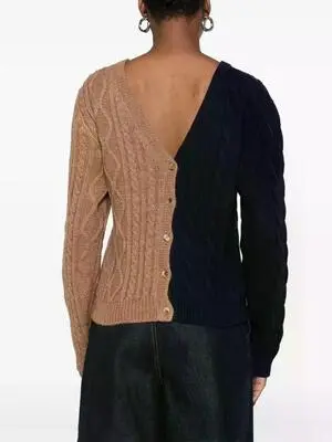 Moschino Cable-knit Cardigan - Brown