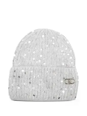 Liu Jo Sequin-embellished Beanie - Grey