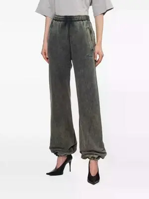 We11Done Elasticated-cuff Logo Trousers