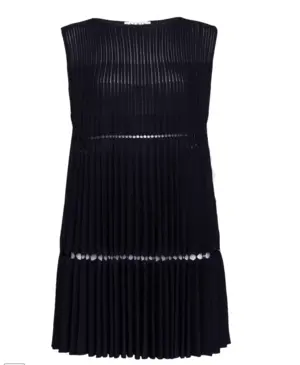 Alaïa Knitted Pleated Mini Dress