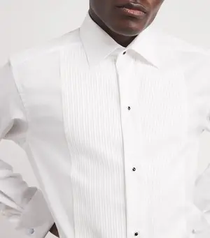 Eton Plissé-front Contemporary Fit Shirt