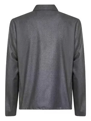 D4.0 Snap-button Patch-pocket Jacket - Grey