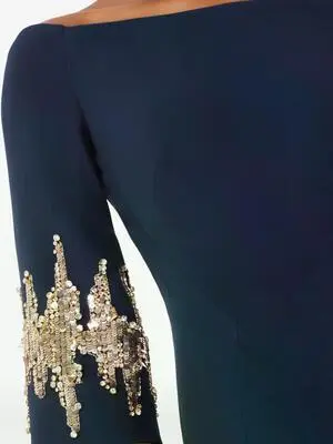Jenny Packham Aster Sequin-embellished Midi Dress