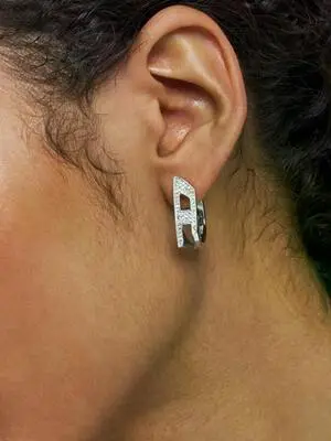 DIESEL® Logo-shape Steel Earring