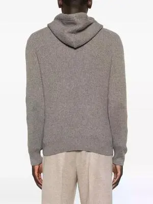 Tagliatore Ribbed Knit Hoodie