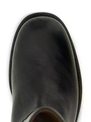 Church's Hammered Leather Round-toe Boots - Black