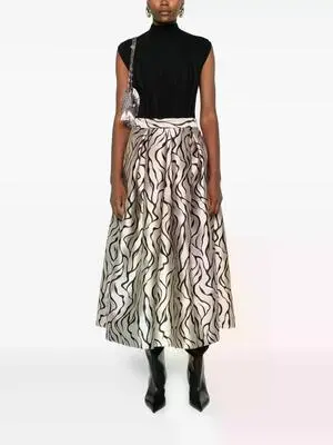 LUNATICA MILANO Pleated Maxi Skirt