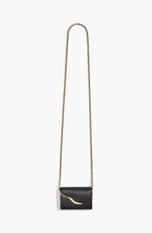 Donna Karan New York Malverne Wallet On String - Black/gold