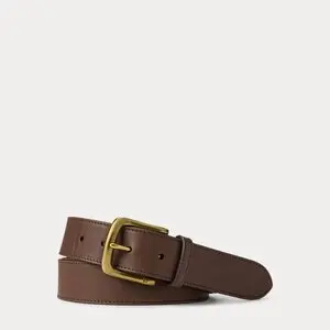 Ralph Lauren Brass-buckle Calfskin Belt - Luggage Brown
