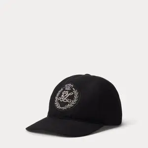 Ralph Lauren Wool Ball Cap Black