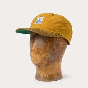 Ralph Lauren Corduroy-bill Oilcloth Cap - Mustard