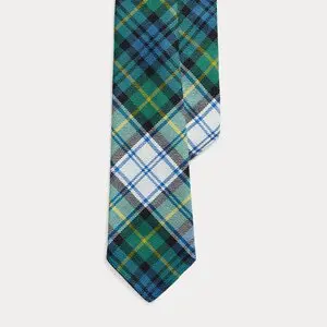 Ralph Lauren Tartan Wool Neck Tie - Green/blue Multi