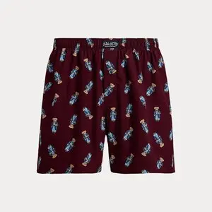 Ralph Lauren Polo Bear Cotton Boxer - Classic Wine