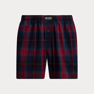 Ralph Lauren Plaid Woven Cotton Boxer - Ski Tartan/polo Black