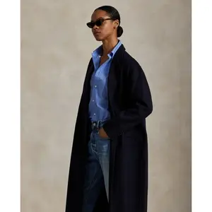 Ralph Lauren Double-faced Wool Overcoat - Navy