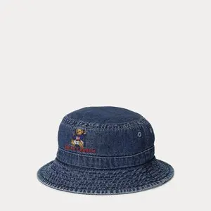 Ralph Lauren Polo Bear Indigo Bucket Hat - Denim
