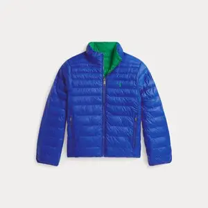 Ralph Lauren Reversible Mockneck Jacket - New Sapphire/cruise Green
