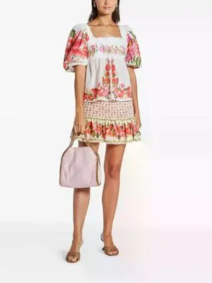 Farm Rio Floral-print Mini Skirt