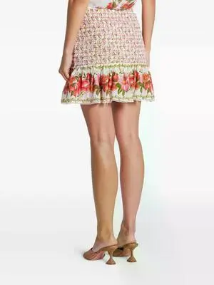Farm Rio Floral-print Mini Skirt