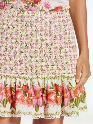 Farm Rio Floral-print Mini Skirt