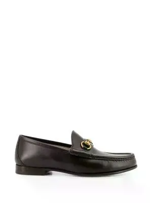 Gucci Horsebit Leather Loafers - Brown