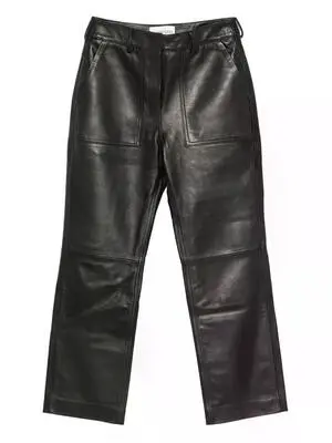 Eric Bompard Patch-pocket Leather Trousers