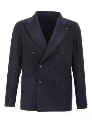 Men's Navy Blue Double-Breasted Jackets