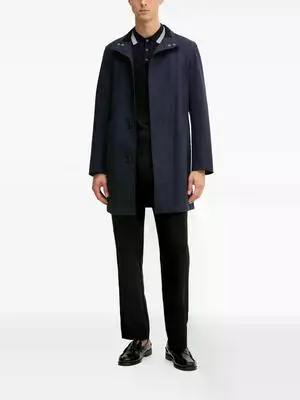 BOSS High-neck Buttoned Coat