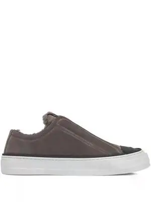 Brunello Cucinelli Shearling-trim Sneakers