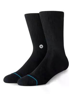 Stance Logo Detail Crew Socks - Black