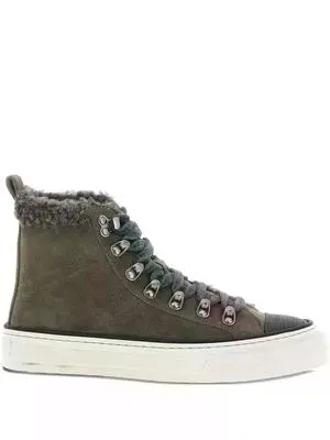 Brunello Cucinelli Shearling-trim Sneakers